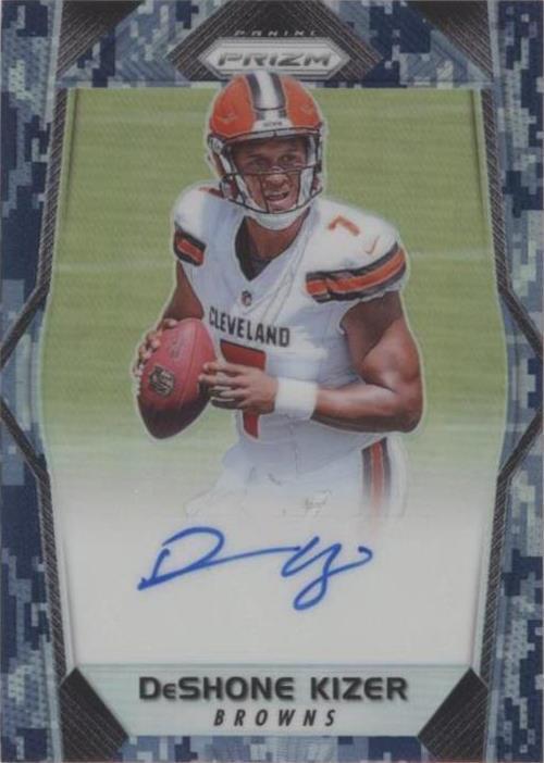 2017 Panini Prizm - Rookie Autographs Deshone Kizer #RA-DKZ Camo Prizm ...