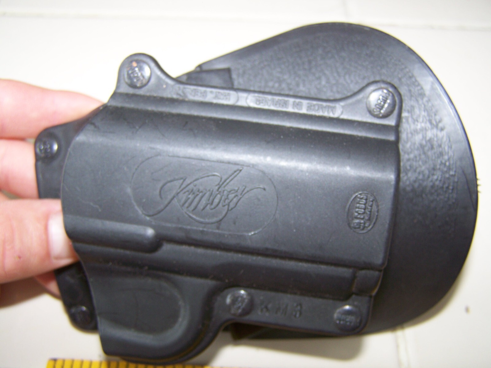 NOS Fobus Black Compact Kimber KM3 1911 Style Paddle Gun Tactical Elite ...