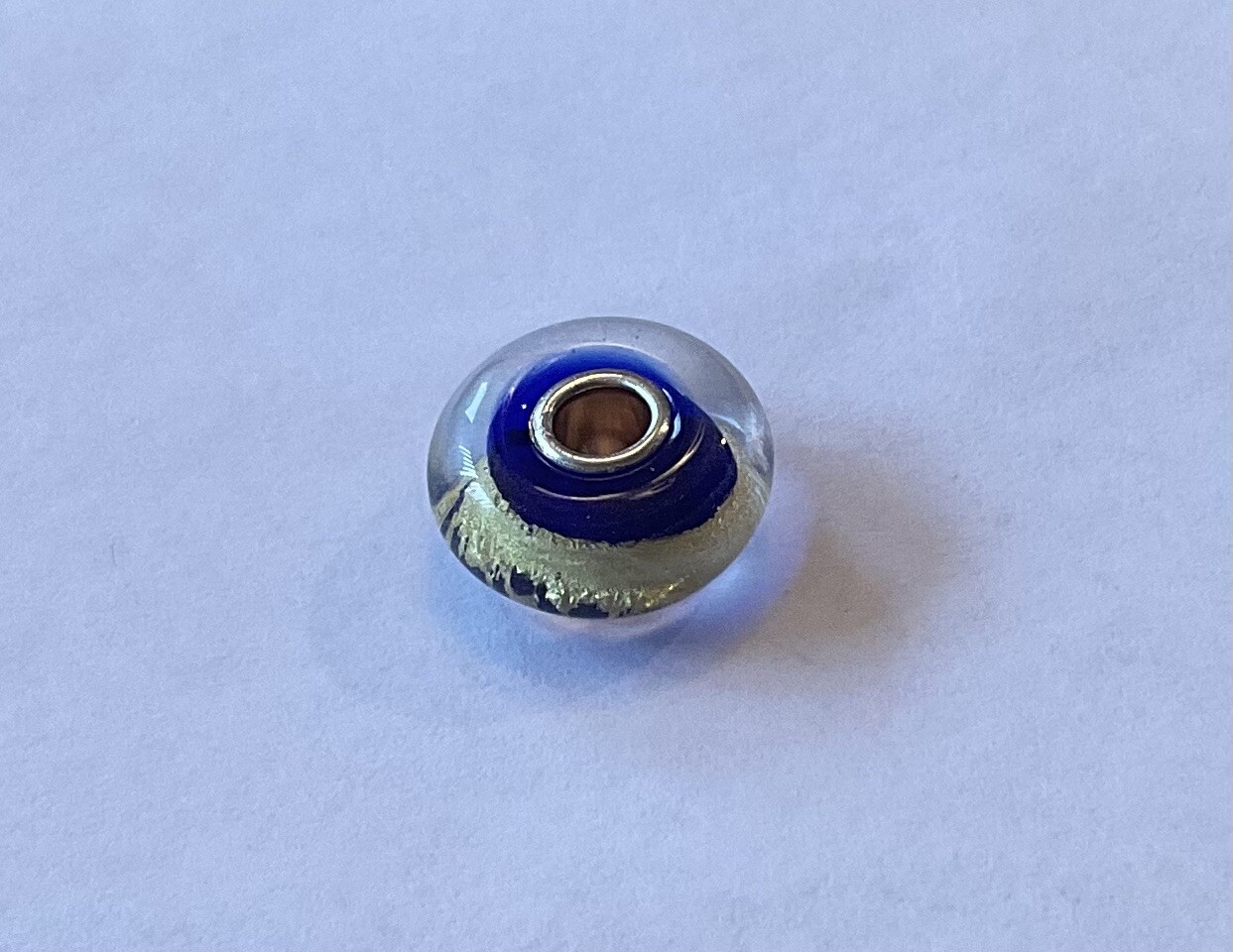 Trollbeads Throat Chakra Bead TGLBE - 20043 Dark Blue Glass | eBay