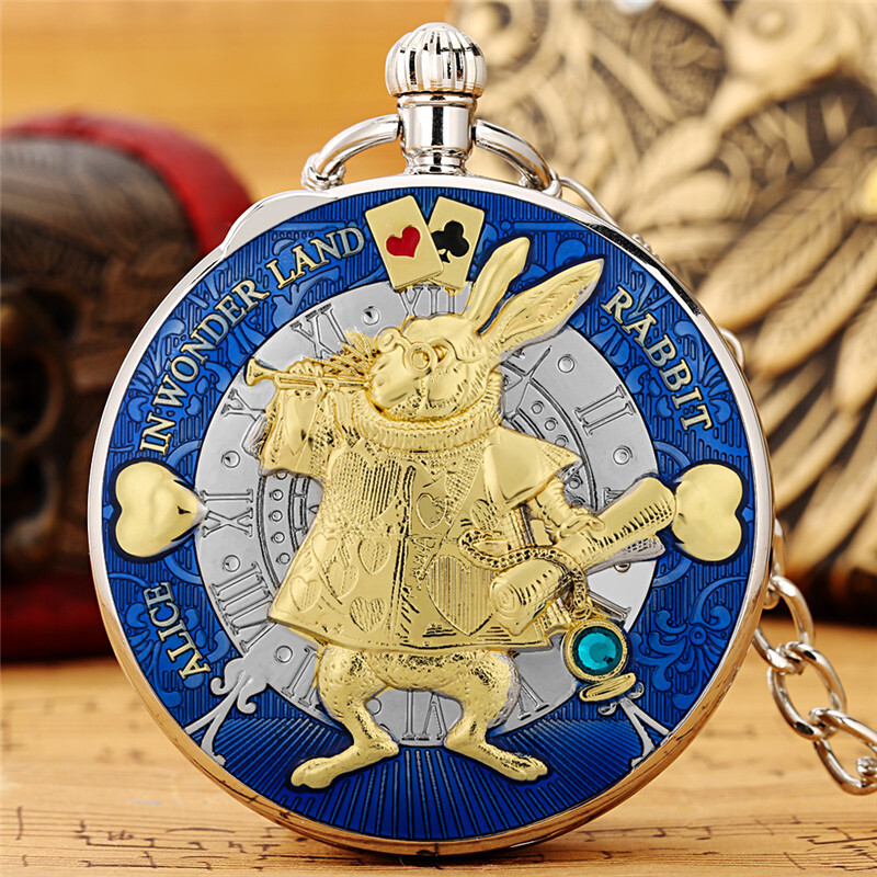 Retro Unique Rabbit Quartz Pocket Watch with Song Musical Watches ...