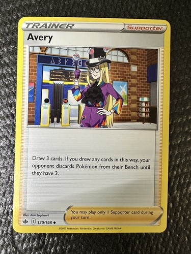 Avery #130/198 Chilling Reign Uncommon Pokemon Trainer Card | eBay.de