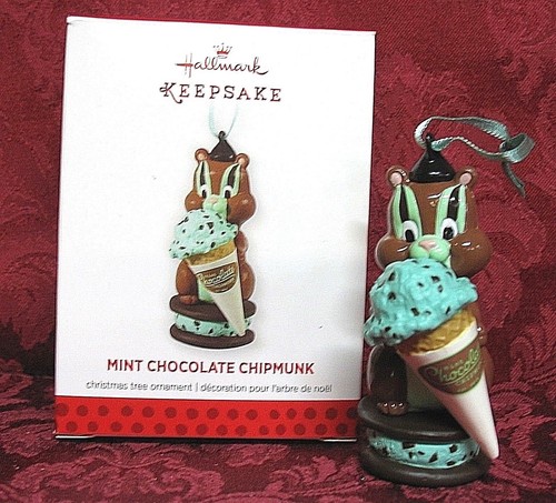 HALLMARK 2013 ORNAMENT~MINT CHOCOLATE CHIPMUNK | eBay