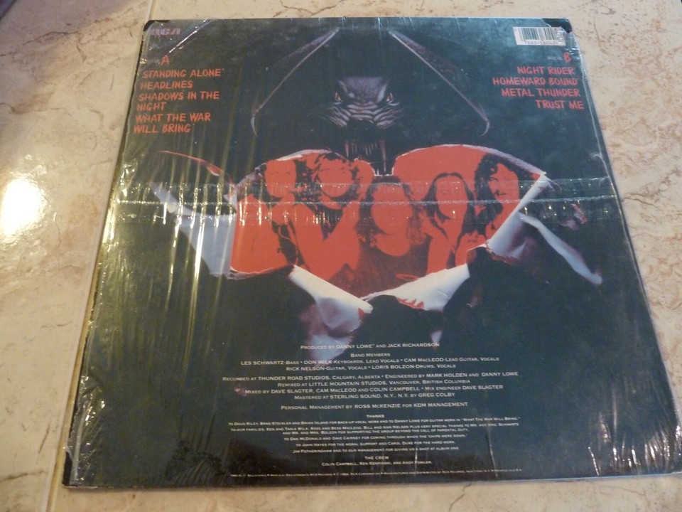 White Wolf "Standing Alone" Original LP. In shrink (NFL1-8042) 1984 ...