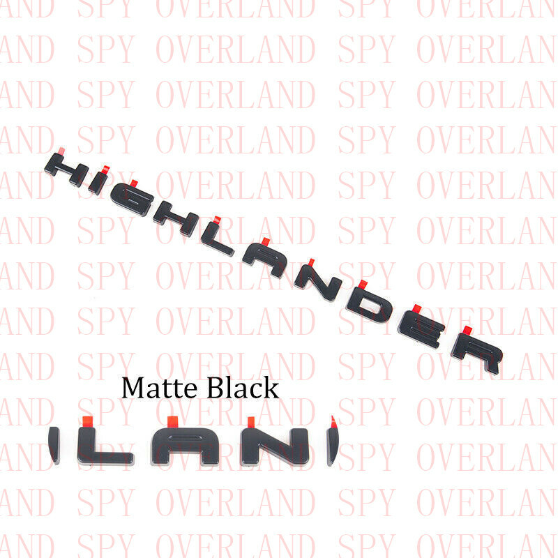 Genuine Toyota 2020 & Newer Highlander XLE AWD Black Blackout Emblem ...