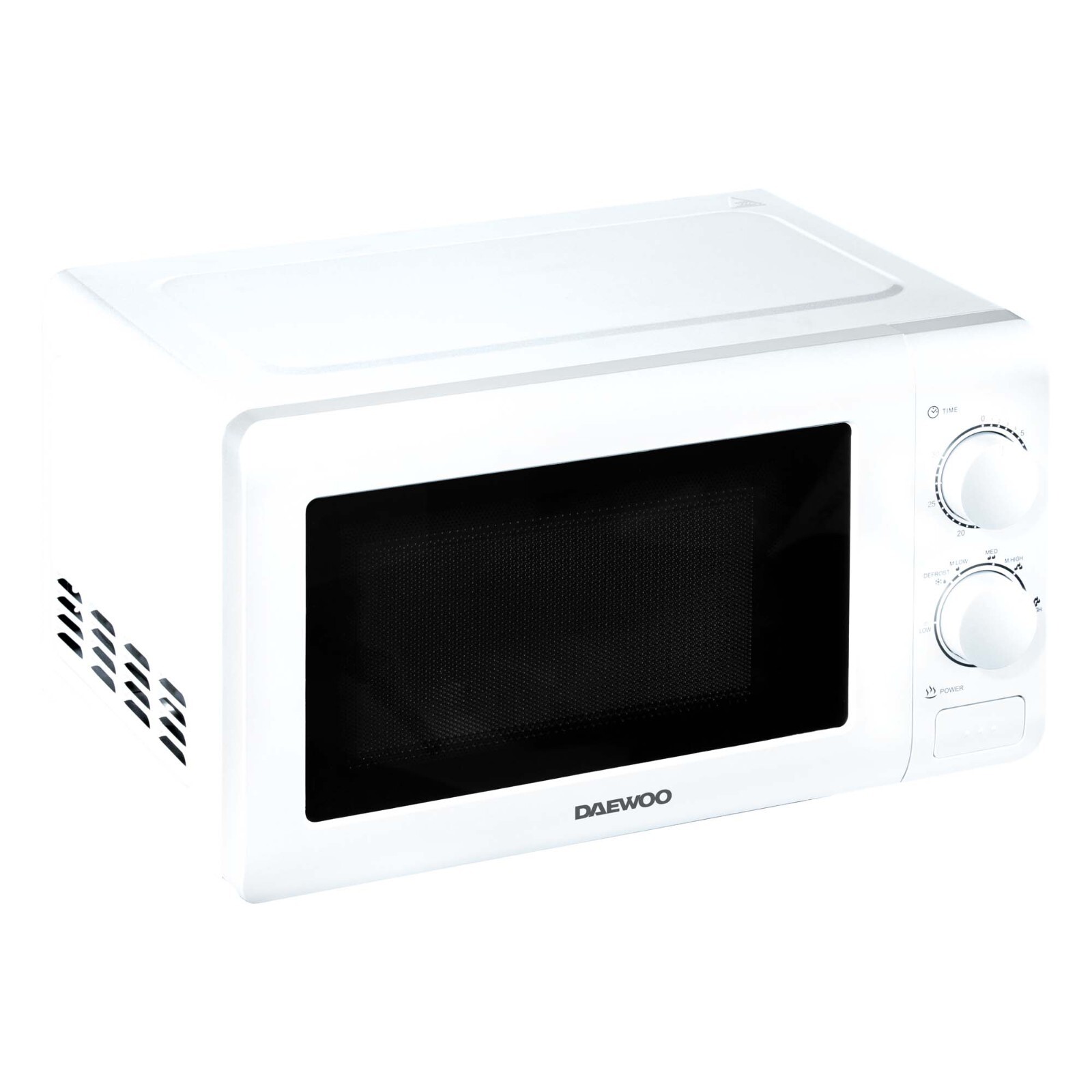 Daewoo Microwave 800W 20L With Defrost Energy Efficient Cooking Silver ...