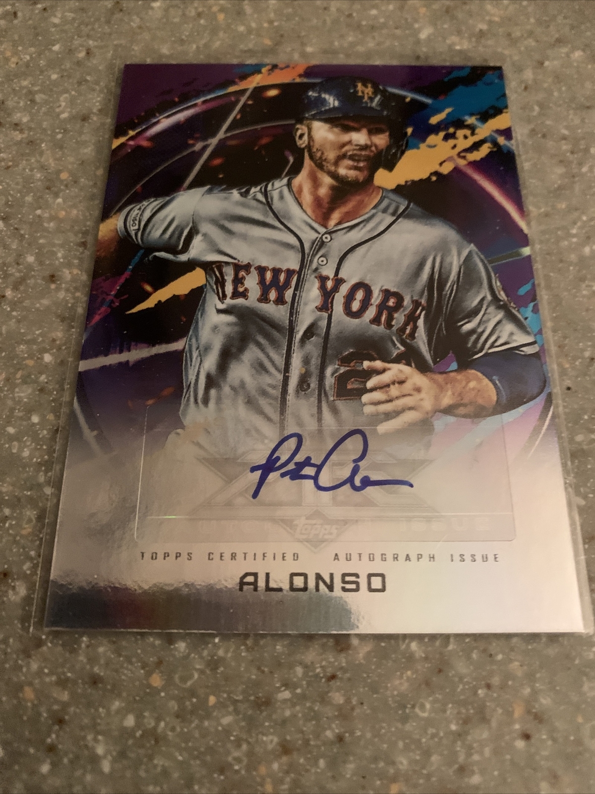 2020 topps fire baseball Pete Alonso Autograph/50. | eBay