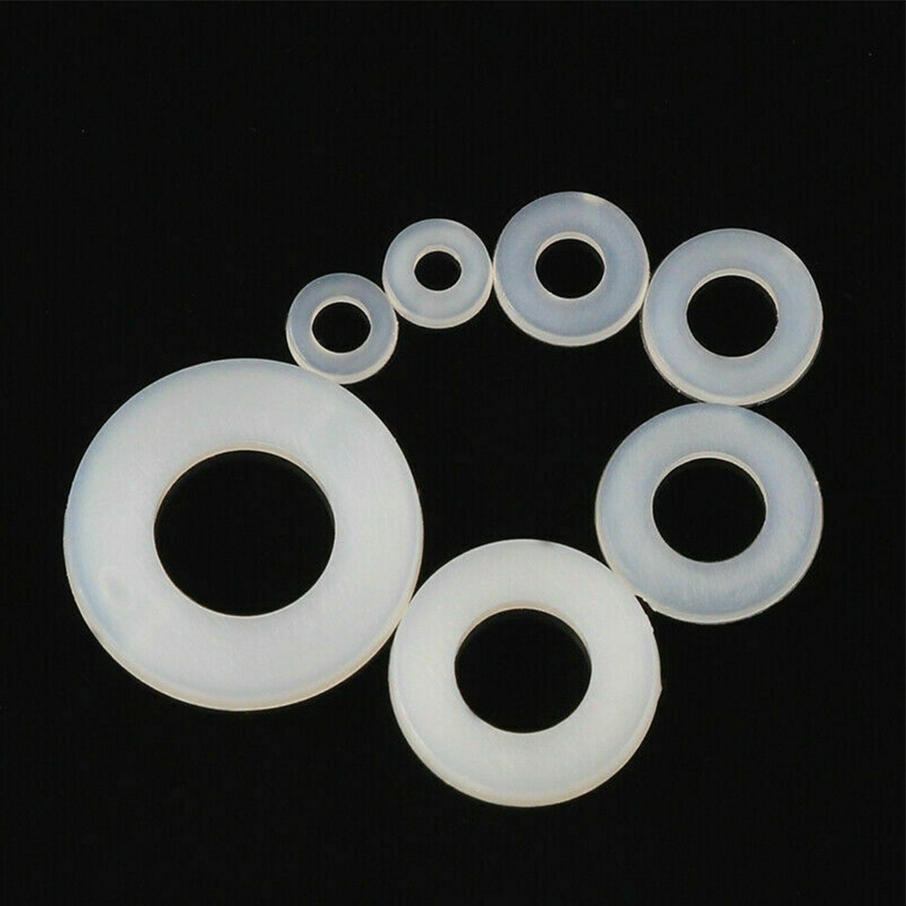 Wear Resistant White Nylon Flat Washers for M2 M2 5 M3 M5 M6 M8 Screws ...