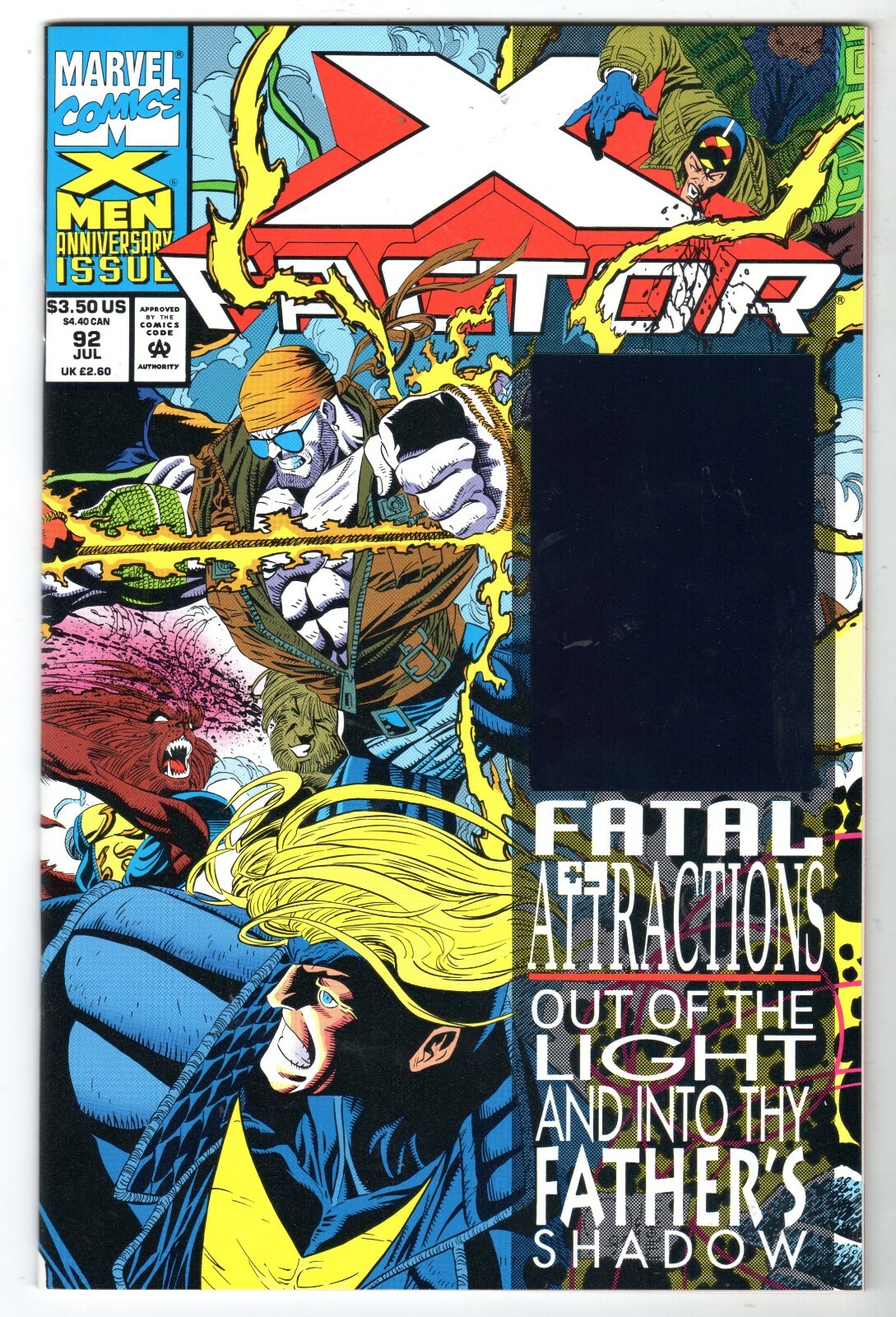 X Factor #92 - Havok Hologram on Front Cover, Near Mint Minus Condition ...