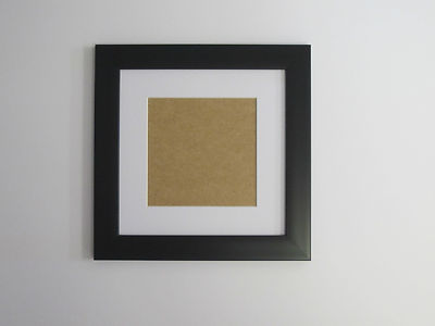 Black 7"x7" Square Picture Photo Frame Mount 4.75"x4.75" Hang | eBay