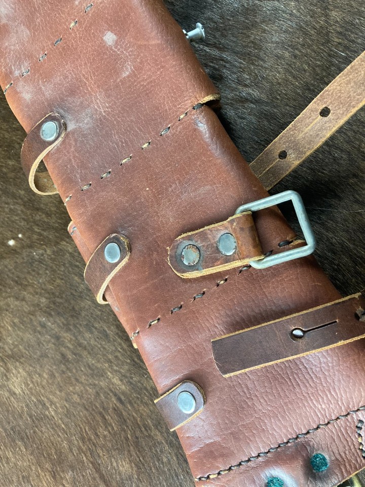 Swedish Army M1910 Mauser Leather Bandolier for Carl Gustaf M1896 8mm ...