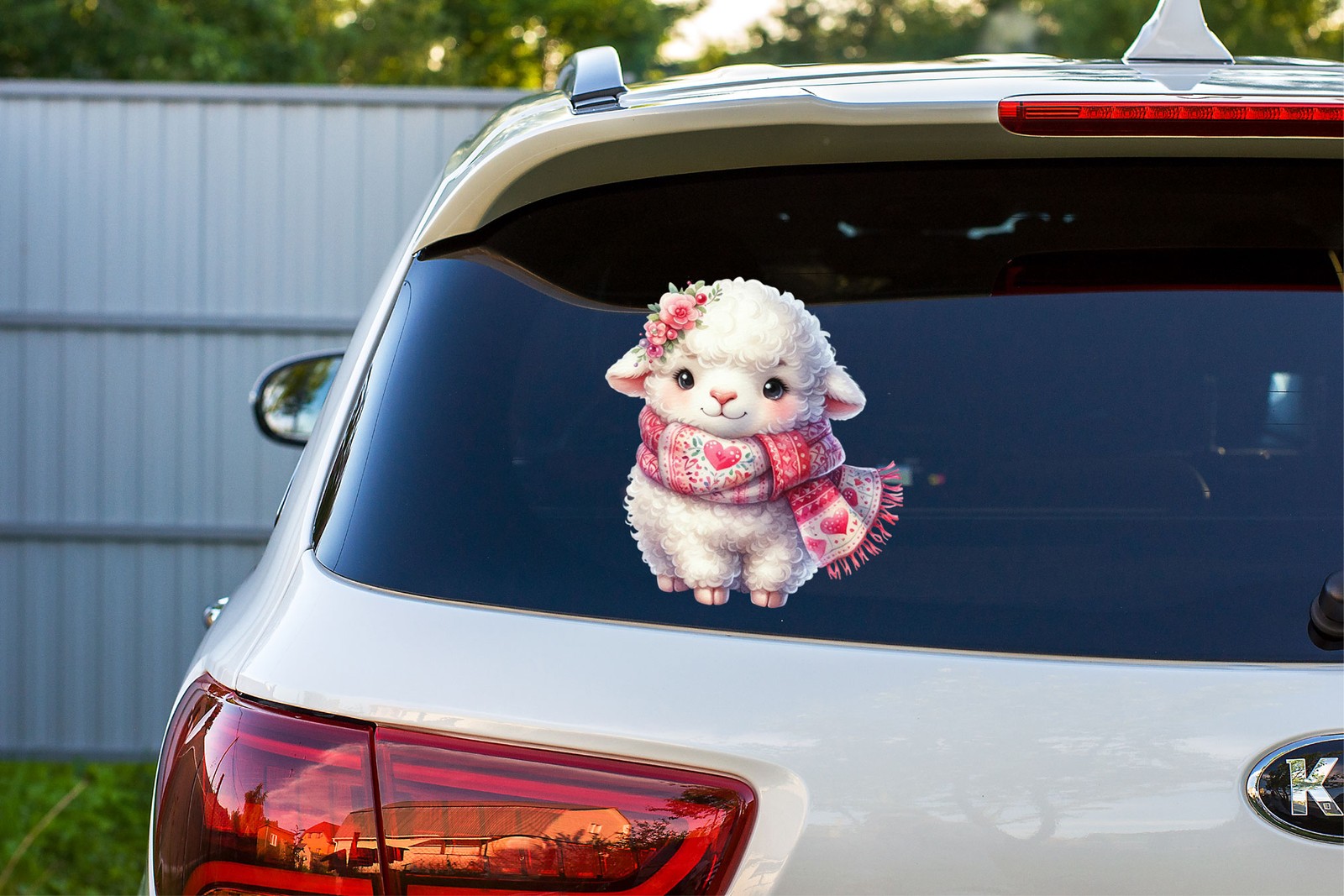 Valentine's Day Sheep Wall Art Bedroom Window Decor Vinyl Sticker Decal ...