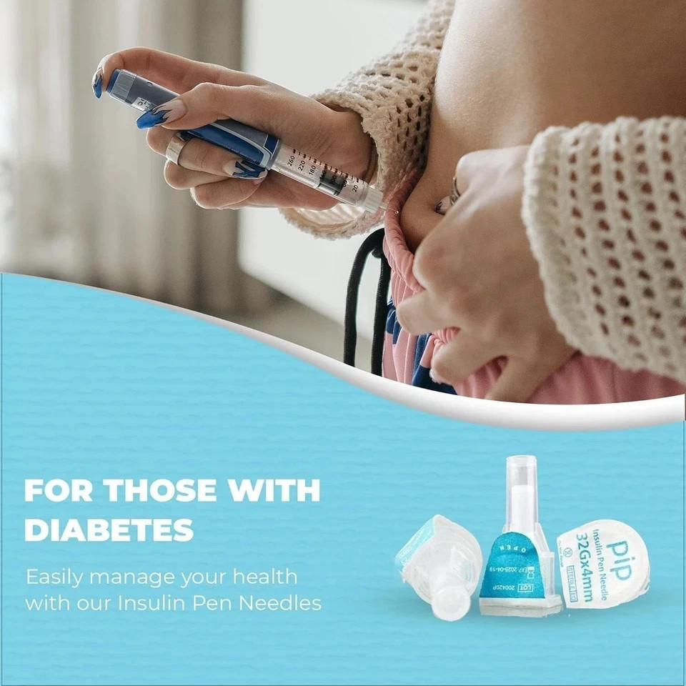 Pip Pen Needles - 32G X 4Mm - Universal Fit for All Type a Pens - Extra ...