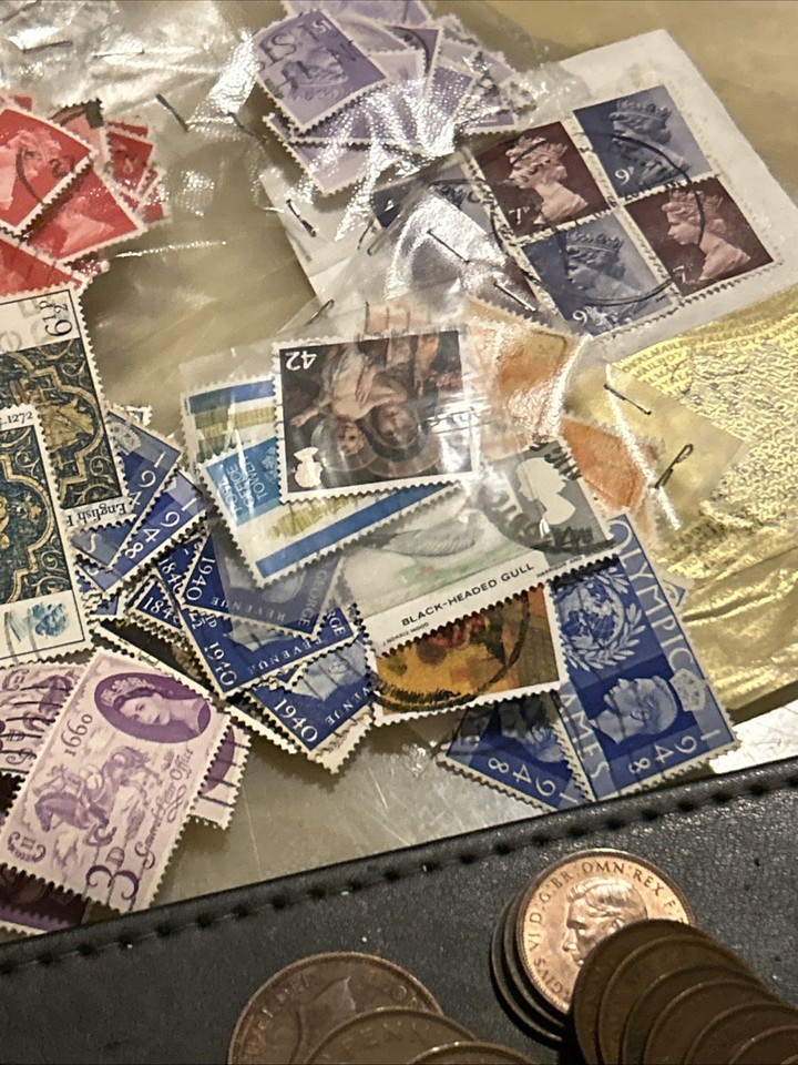 House Clearance Job lot British Stamps And Coins | eBay UK