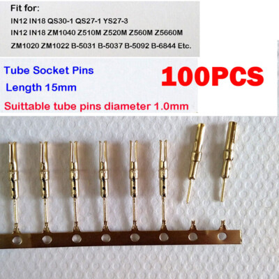 100pc For Nixie/VFD Tube Socket Pin 1mm Gold Plated IN-12 IN-18 QS30-1 ...