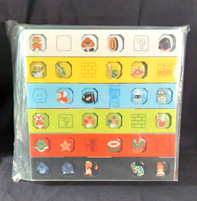 Super Mario Club Nintendo 2011 Platinum Rewards 25 Buttons Set Sealed ...