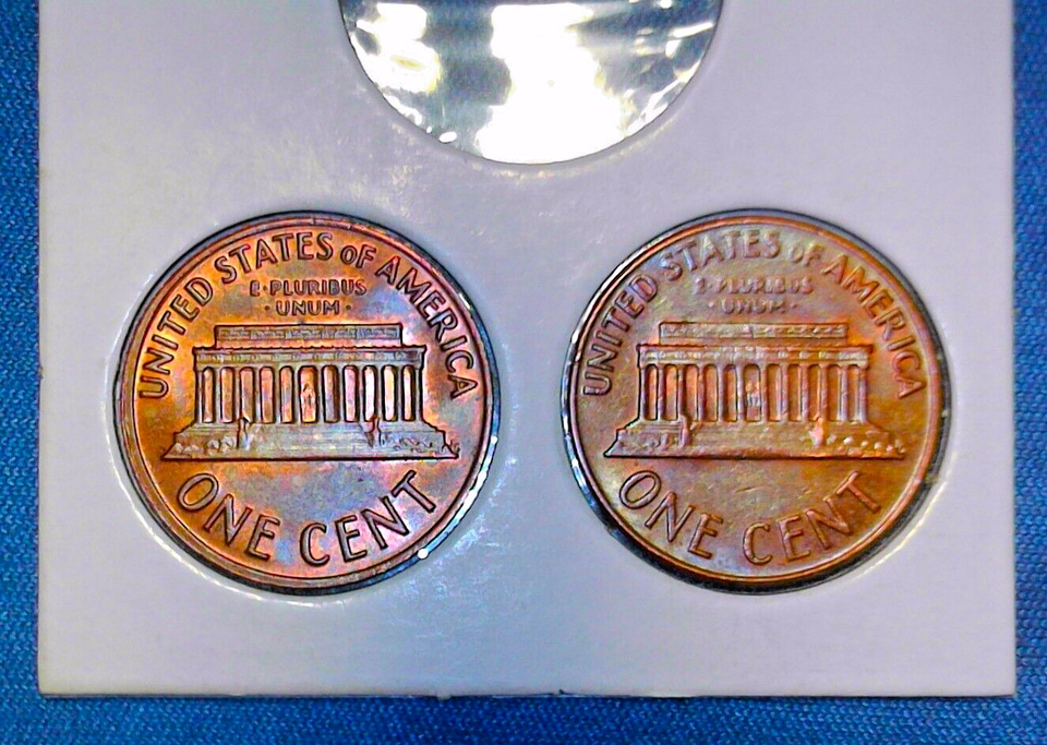 1972 P & D Lincoln Cent, Rainbow toned, Free Shipping to US | eBay
