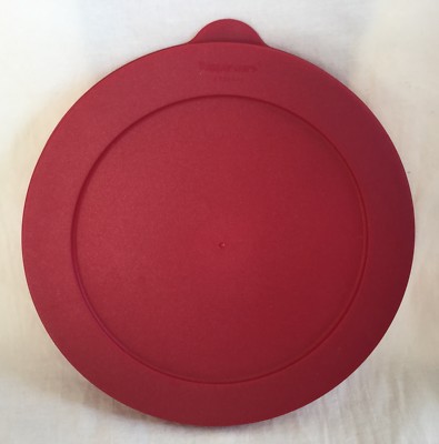 Tupperware #4734A-3 Red Round Jewel Tone Replacement Lid | eBay
