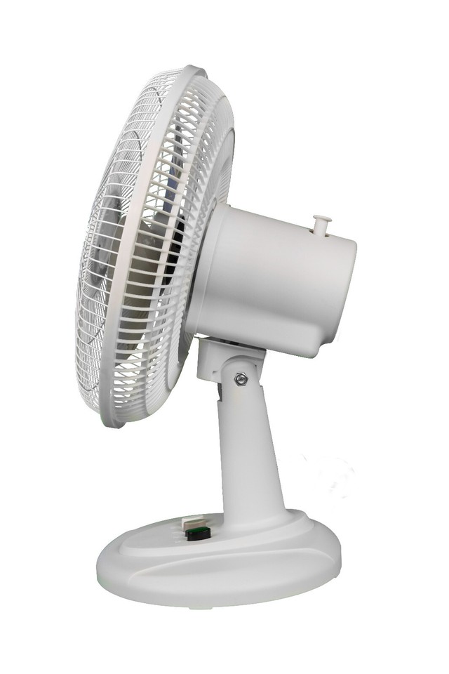 Seasons Comfort 12 Inch Tabletop Oscillating Fan, 3 Speeds, Adj Tilt ...
