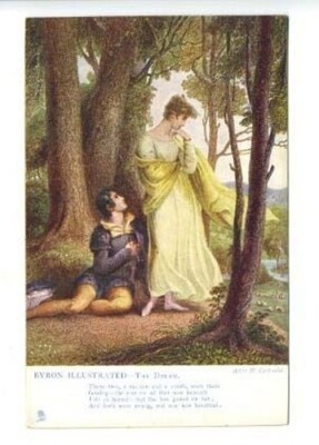Raphael Tuck "Byron Illustrated" The Dream #2750 Postcard | eBay UK