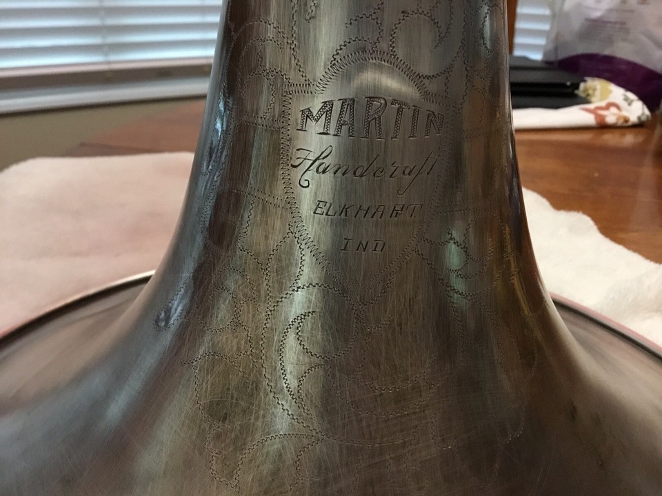 Antique (1923-24) MARTIN ELKHART HANDCRAFT French Horn / MELLOPHONE ...