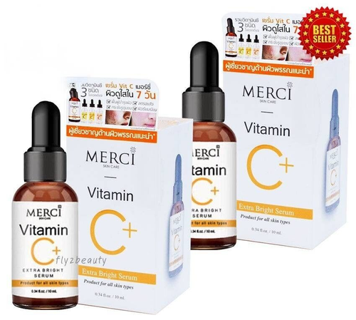 MERCI Vitamin C+ Extra Bright Serum 10 ML ( 2 PCS ) | eBay