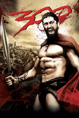 2007 300 Movie Poster 11X17 Gerard Butler Lena Headey King Leonidas ...
