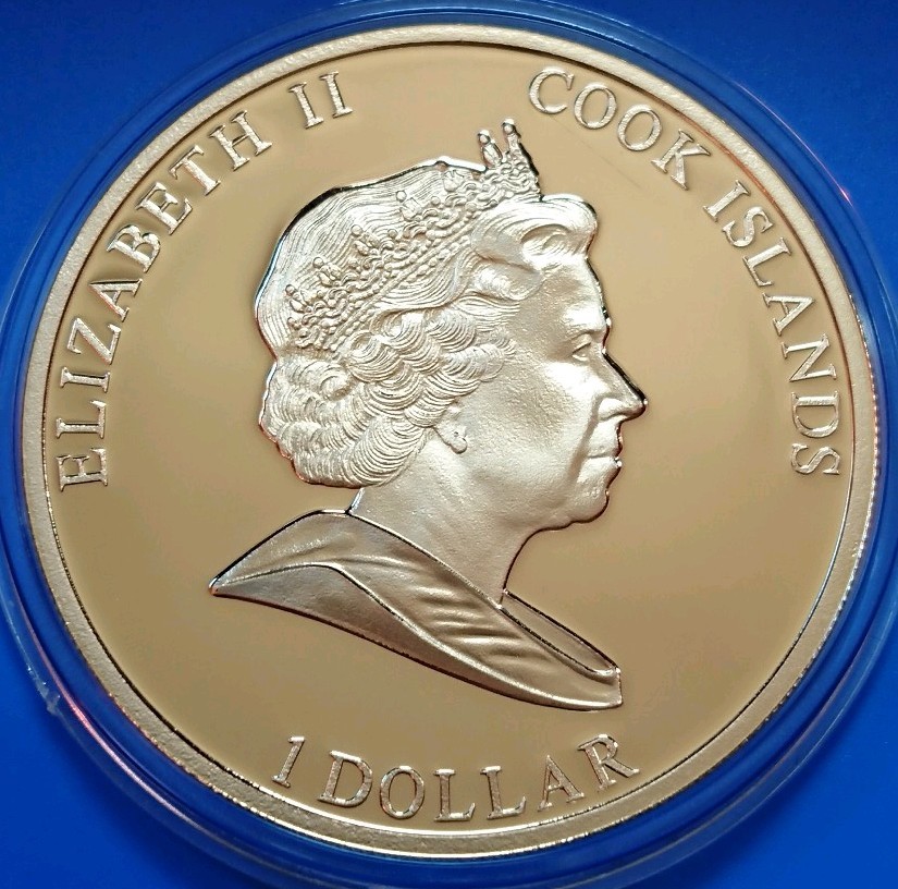 2011 Cook Islands $1 One Dollar The Royal Wedding William and Kate Coin ...