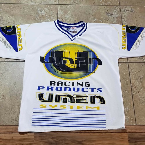 Vtg Umen System Racing Products Jersey White Sz XXL 2XL Hip Hop Rapper ...