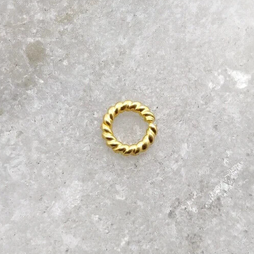 Sold as a pack of 4 18k Gold Jump Ring Bead Size 4MM KC1335 | eBay