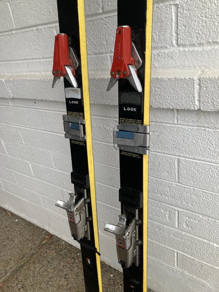 Rare Vtg Dynamic VR17 207cm Skis w/ Look GTI / Nevada Bindings | eBay