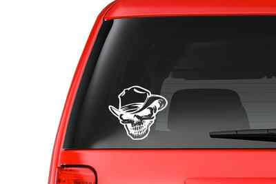 Cowboy Skull (S16) Vinyl Decal Sticker Car/Truck Laptop/Netbook Window ...
