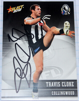 2012 AFL Collingwood Travis Cloke Signed Select Card | eBay