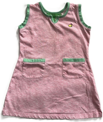 MASTERS KIDS Pink & Green Pullover Sleeveless Golf Jersey Dress Toddler ...
