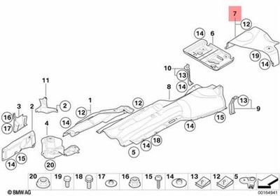 Genuine BMW X1 E81 E82 E84 E87 E88 Heat Insulator Rear Silencer ...