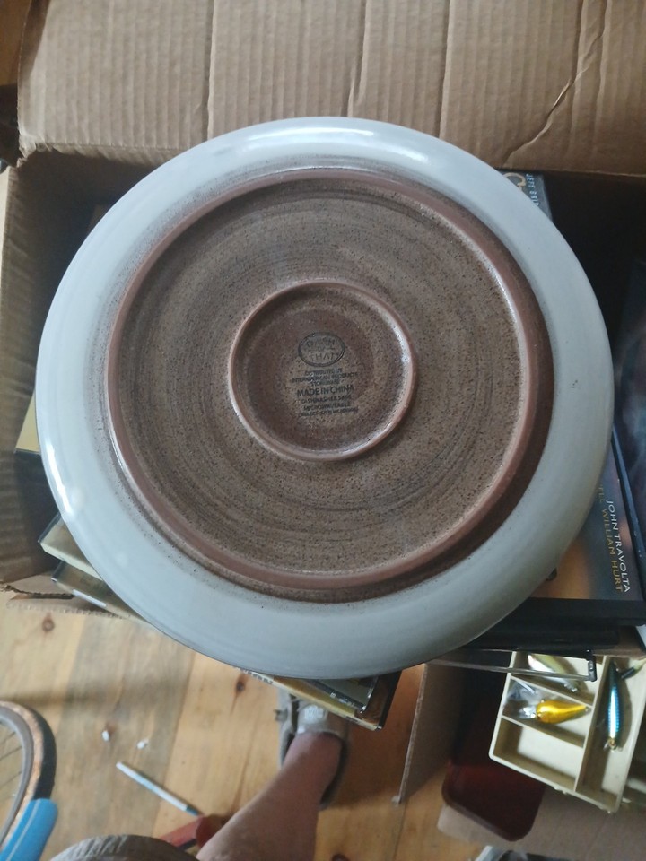 Dash of That Tracy Pattern Ceramic Stoneware Dinner Plate Brown | eBay