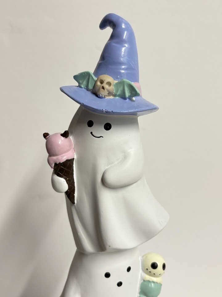 Summerween Stacked Ghosts Trio w/Ice Cream Cones 16” Halloween Decor ...