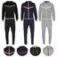 Mens Athletic Tracksuit Set Gym 2-Piece Zip Up Jacket Jogger Pants | eBay