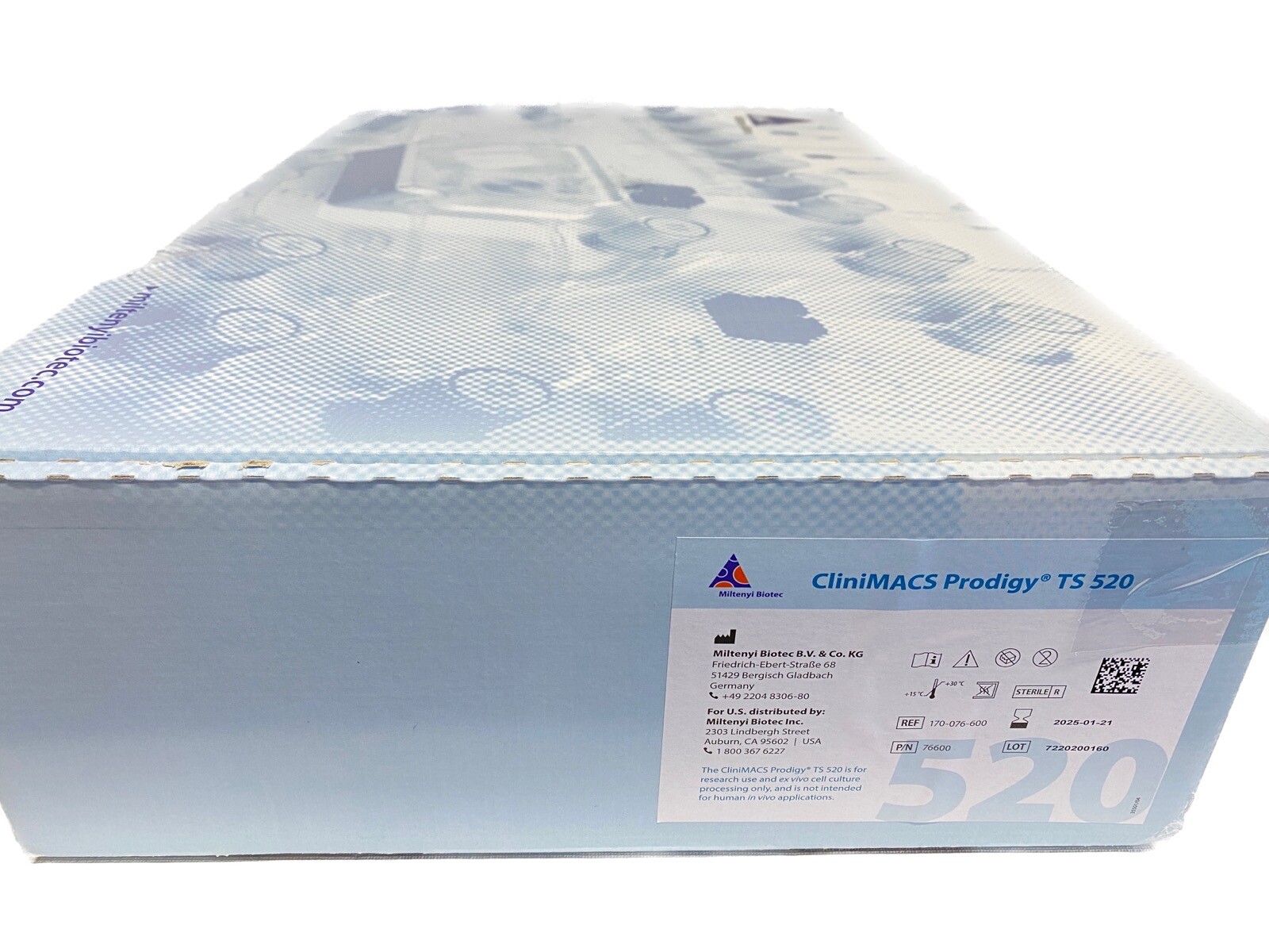 MILTENYI BIOTEC CliniMACS Prodigy TS520 Single-Use Tubing Set 170-076 ...