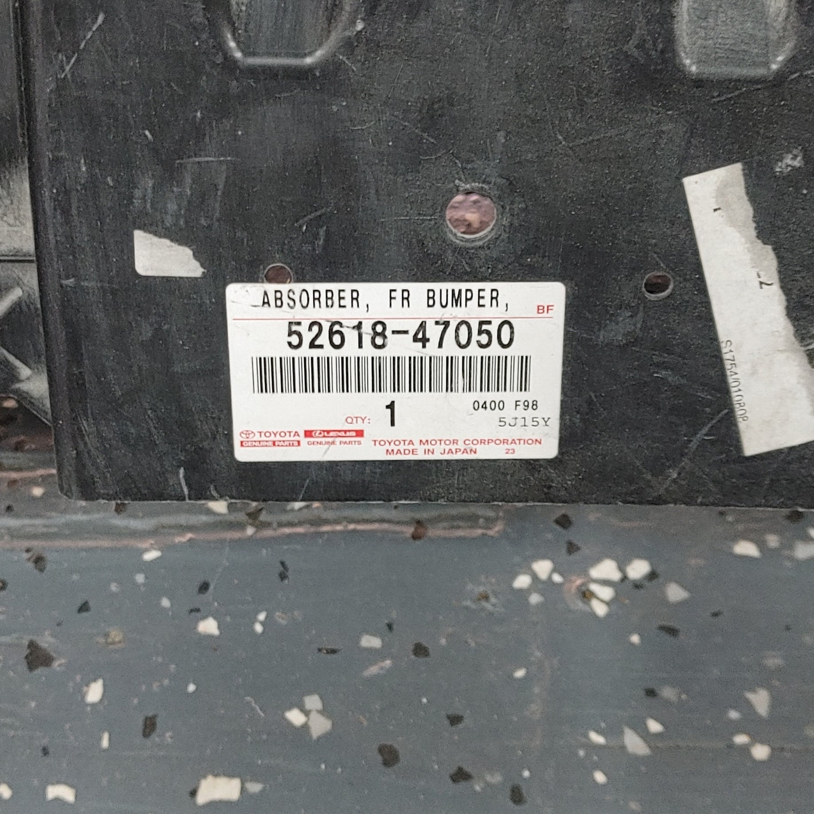 Genuine Toyota Bumper Absorber 2012-2015 Prius 52618-47050 S4B0P/69 | eBay