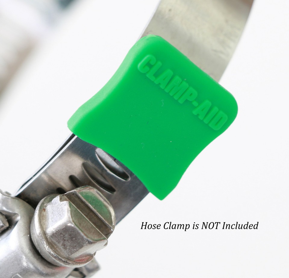 20 PK GREEN 1/2" Clamp-aid Hose Clamp End Caps Guards Covers Sleeves ...