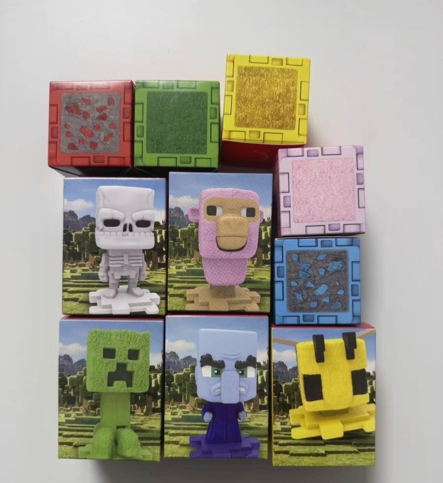 2025 Minecraft Movie Blockhead Happy Meal Toys Completed Set Of 10 With ...