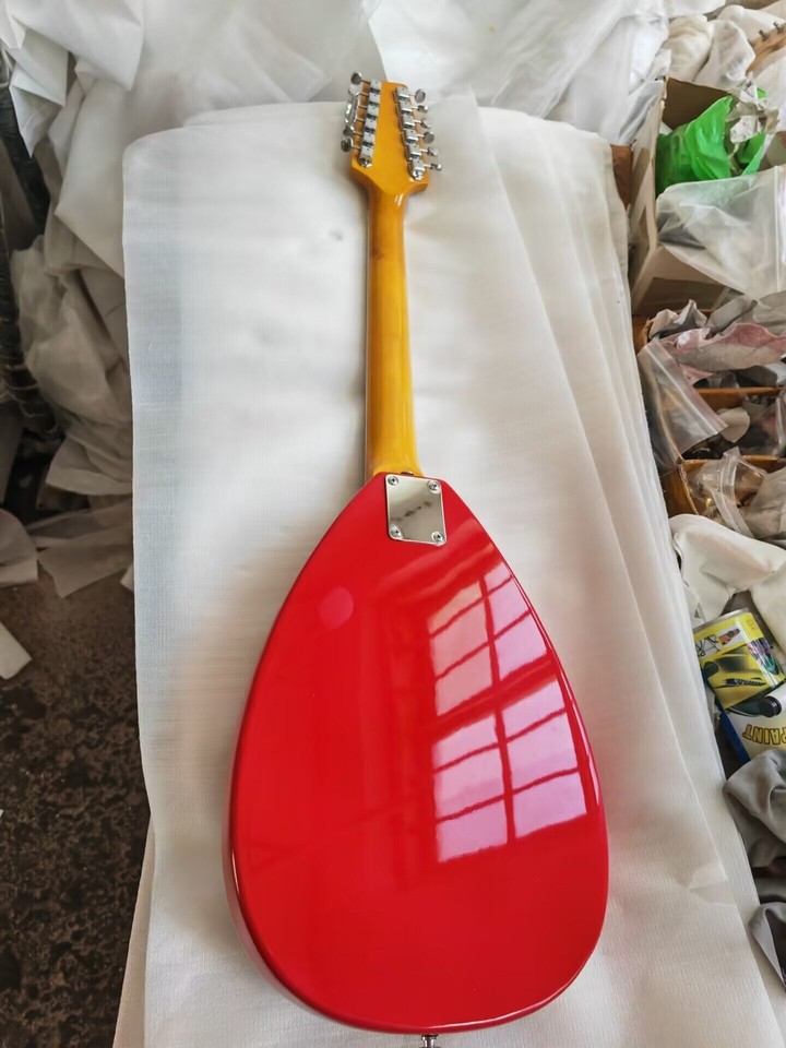 12 String Teardrop Guitar Red Mark XII Semi-Hollow Body Tremolo Vibrato ...