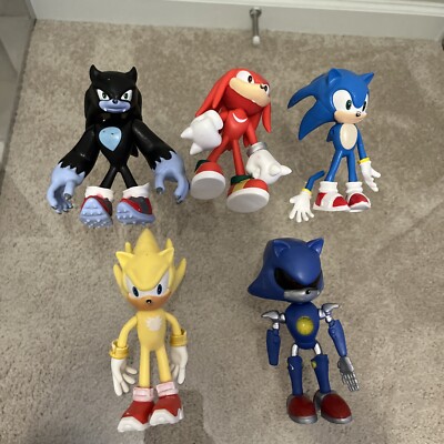 Lot Of 5 Sonic The Hedgehog Figures Collectible Super Sonic | eBay