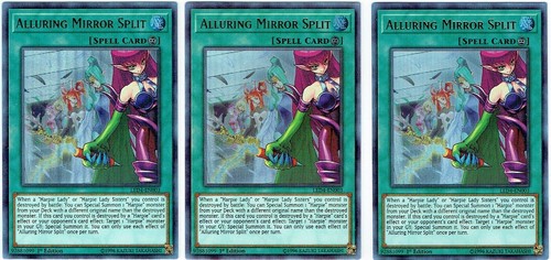 x3 Alluring Mirror Split LED4-EN003 - Ultra Rare 1st Edition NM Yugioh TCG | eBay