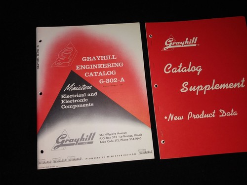 Vintage 1962 Grayhill Corp Electronics Catalog Switches Sockets Posts Tools | eBay