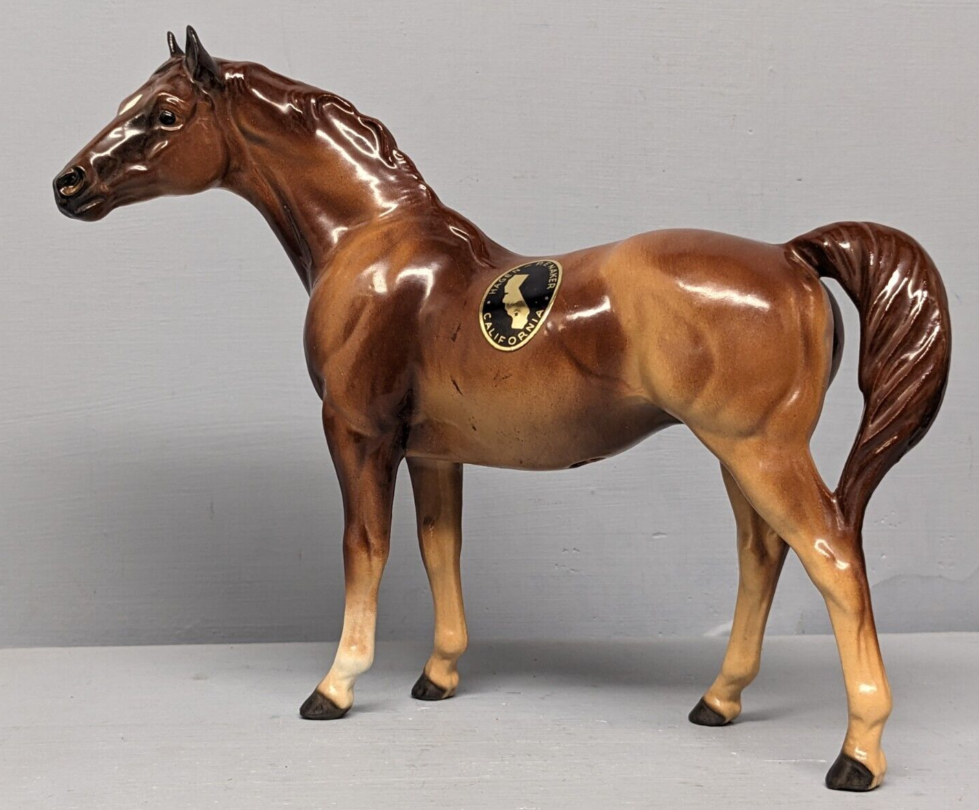 Very Nice San Dimas DW Hagen Renaker Horse Silky Sullivan Famous ...