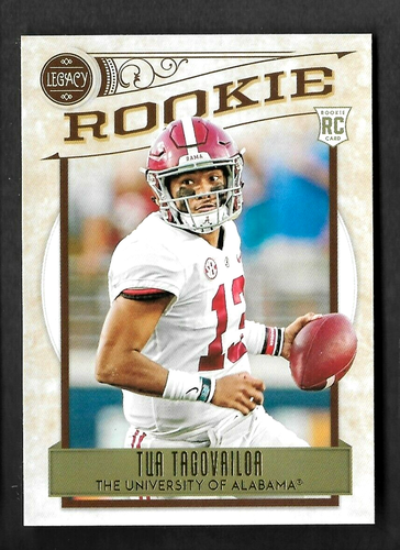 TUA TAGOVAILOA 2020 LEGACY FOOTBALL ROOKIE CARD #144 RC ALABAMA ...