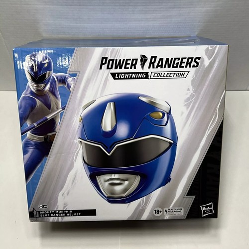 Power Rangers Lightning Collection Mighty Morphin Blue Ranger Helmet ...