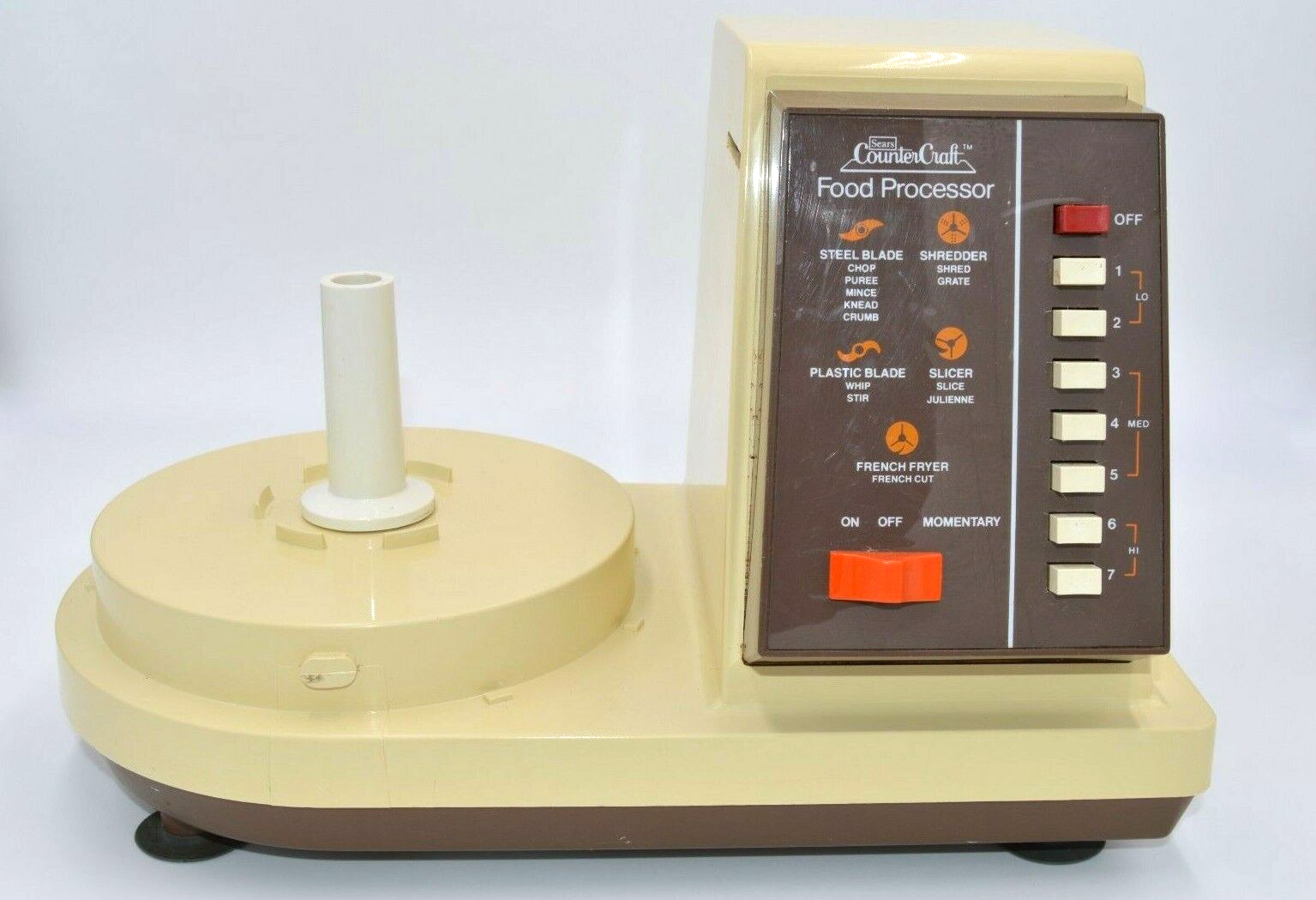 Sears Counter Craft Food Processor Series 400 Motor Base Only, 7 Speed ...