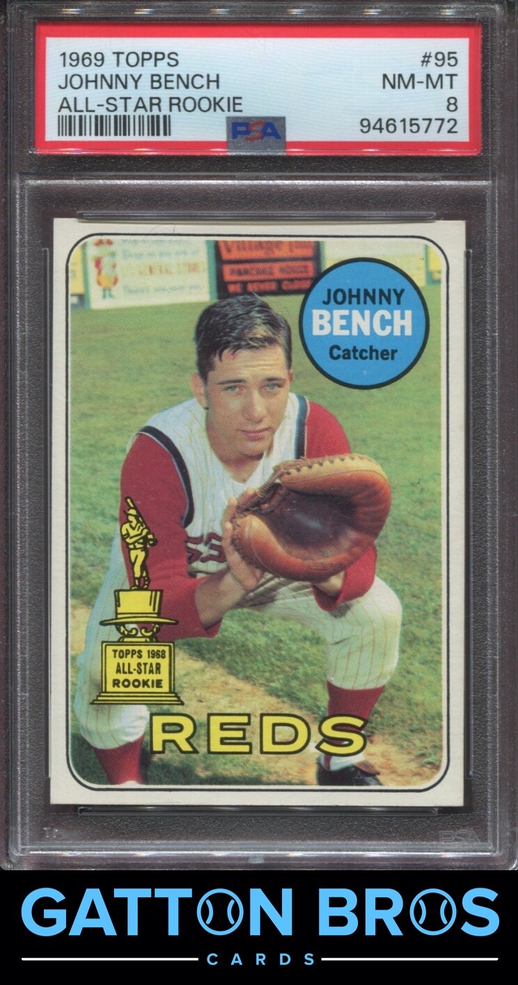 1969 Topps Johnny Bench All-Star Rookie #95 PSA 8 NM-MT | eBay